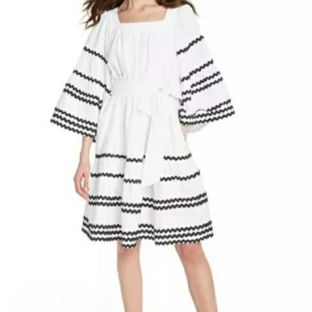 Lisa Marie Fernandez White Ric Rac Dress - Gem